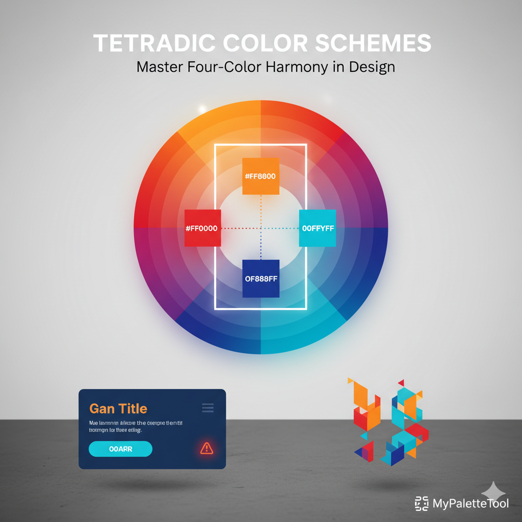 Tetradic Color Schemes: Master Four-Color Harmony | MyPaletteTool